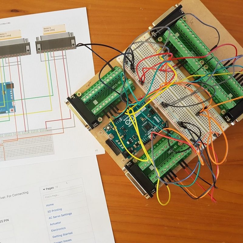 Build Process – Controller wiring – SimFeedback – SFX-100